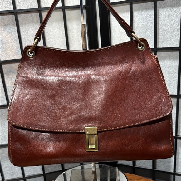 Texier | Bags | Texier Leather Messenger Bag In Brown | Poshmark